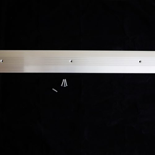 WALK-IN COOLER ALUMINUM DOOR THRESHOLD, 1/4" X 4" X 3' WITH HARDWARE KIT