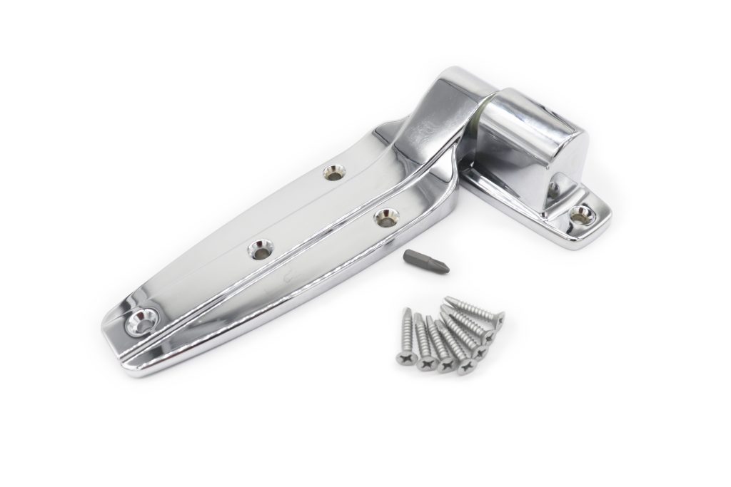 KASON 1245 POLISHED CHROME REVERSIBLE CAM-RISE HINGE, FLUSH WITH ...