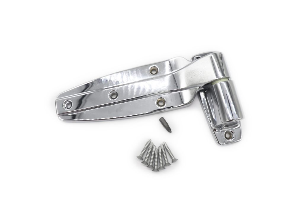 KASON 1245 POLISHED CHROME REVERSIBLE CAM-RISE HINGE, FLUSH WITH ...