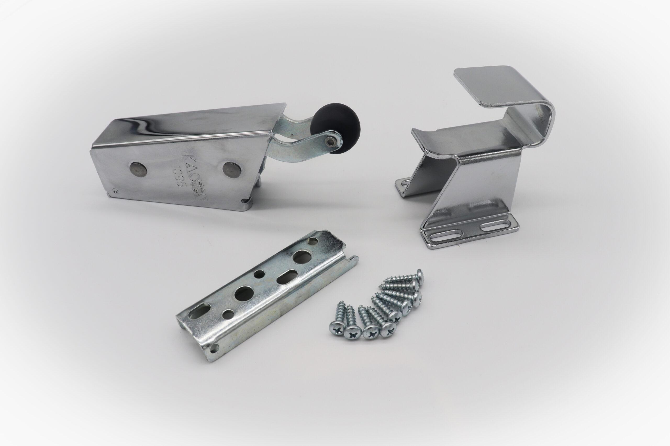 KASON 1095 POLISHED CHROME SPRING-LOADED CLOSER WITH 1094 ADJUSTABLE ...