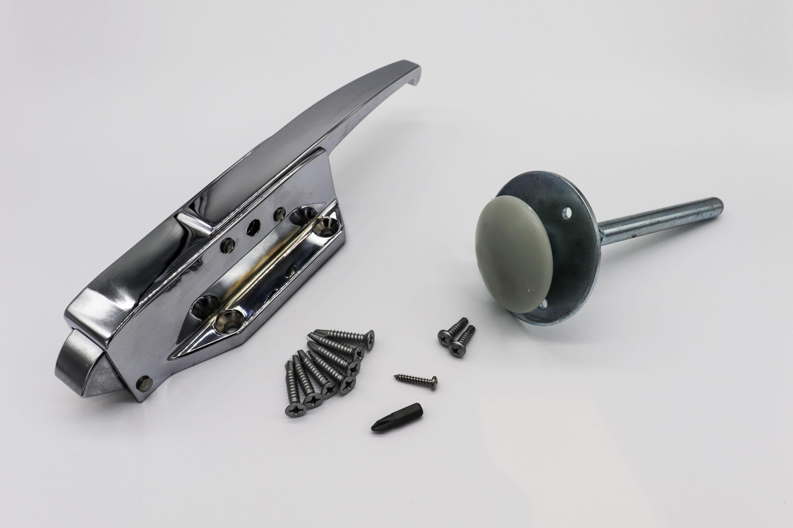 Kason 0058 Latch Kit with 0059 Roller Strike, 1 3/4" - 2 1/2" Offset