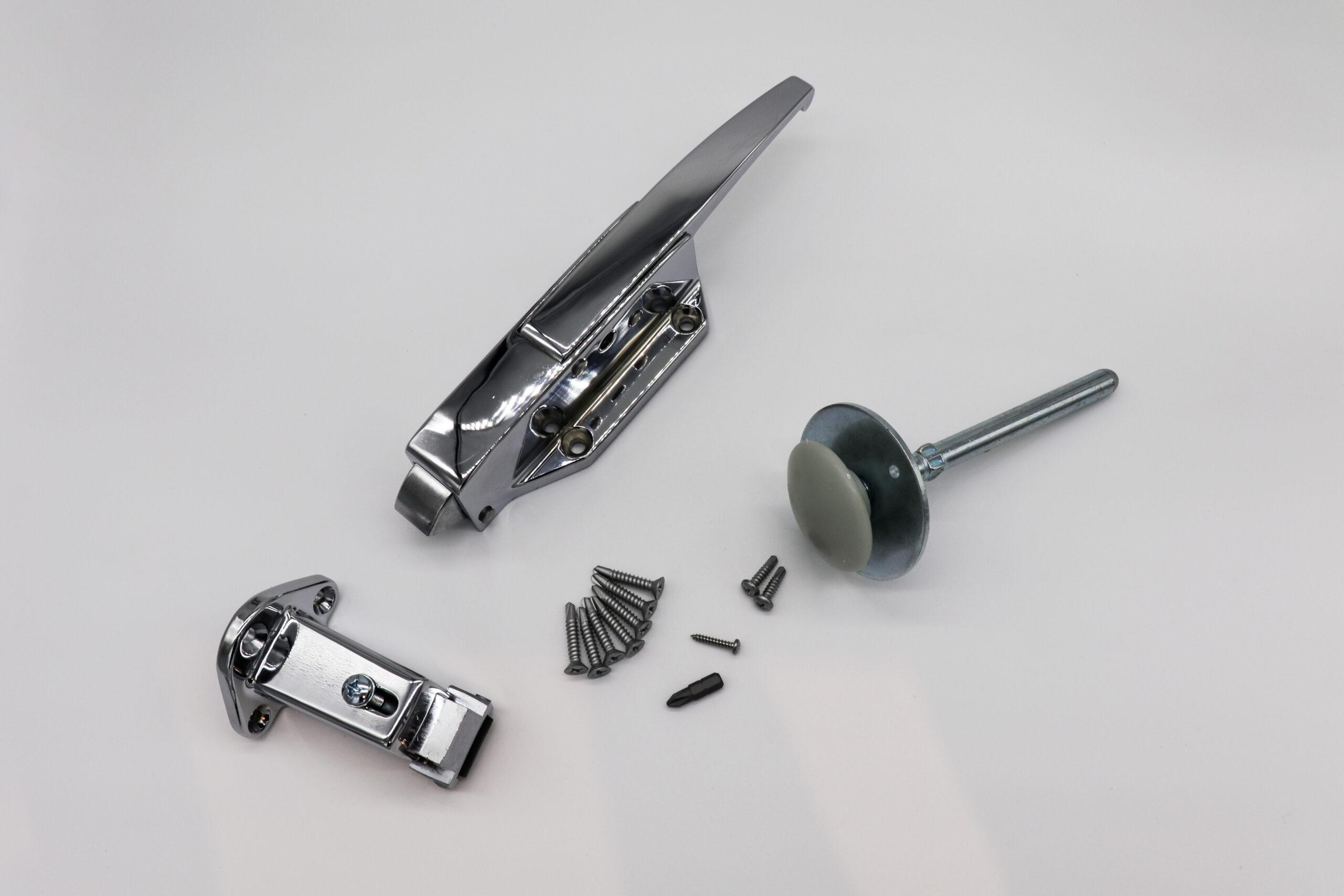 Kason 0058 Latch Kit with 0059 Roller Strike, 1 3/4" - 2 1/2" Offset