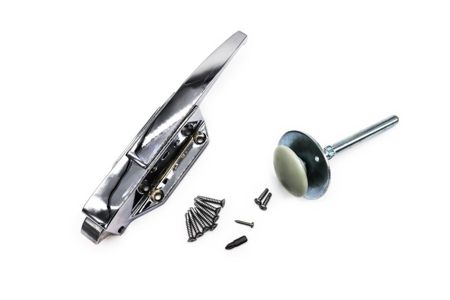 Kason 0058 Latch Kit with 0059 Roller Strike, 1 3/4" - 2 1/2" Offset