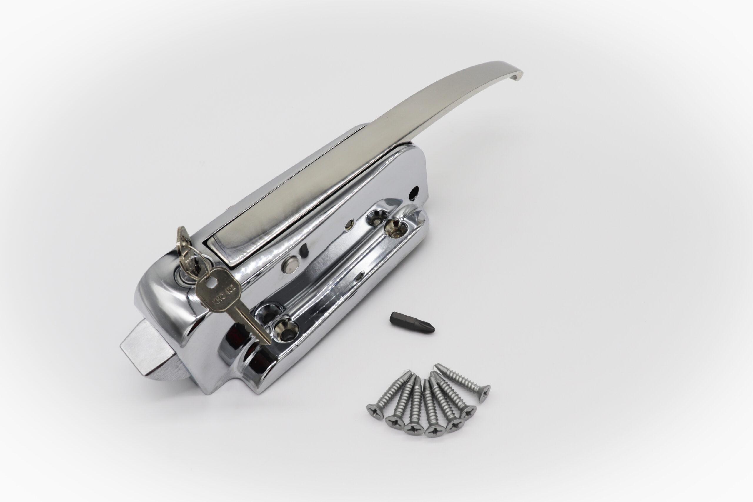 KASON 0056 POLISHED CHROME LOCKING LATCH BODY WITH HARDWARE KIT ...