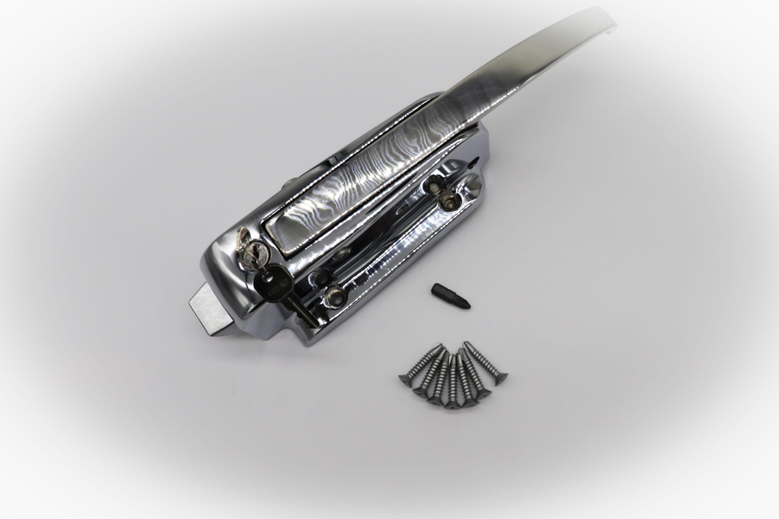 KASON 0056 POLISHED CHROME LOCKING LATCH BODY WITH HARDWARE KIT ...