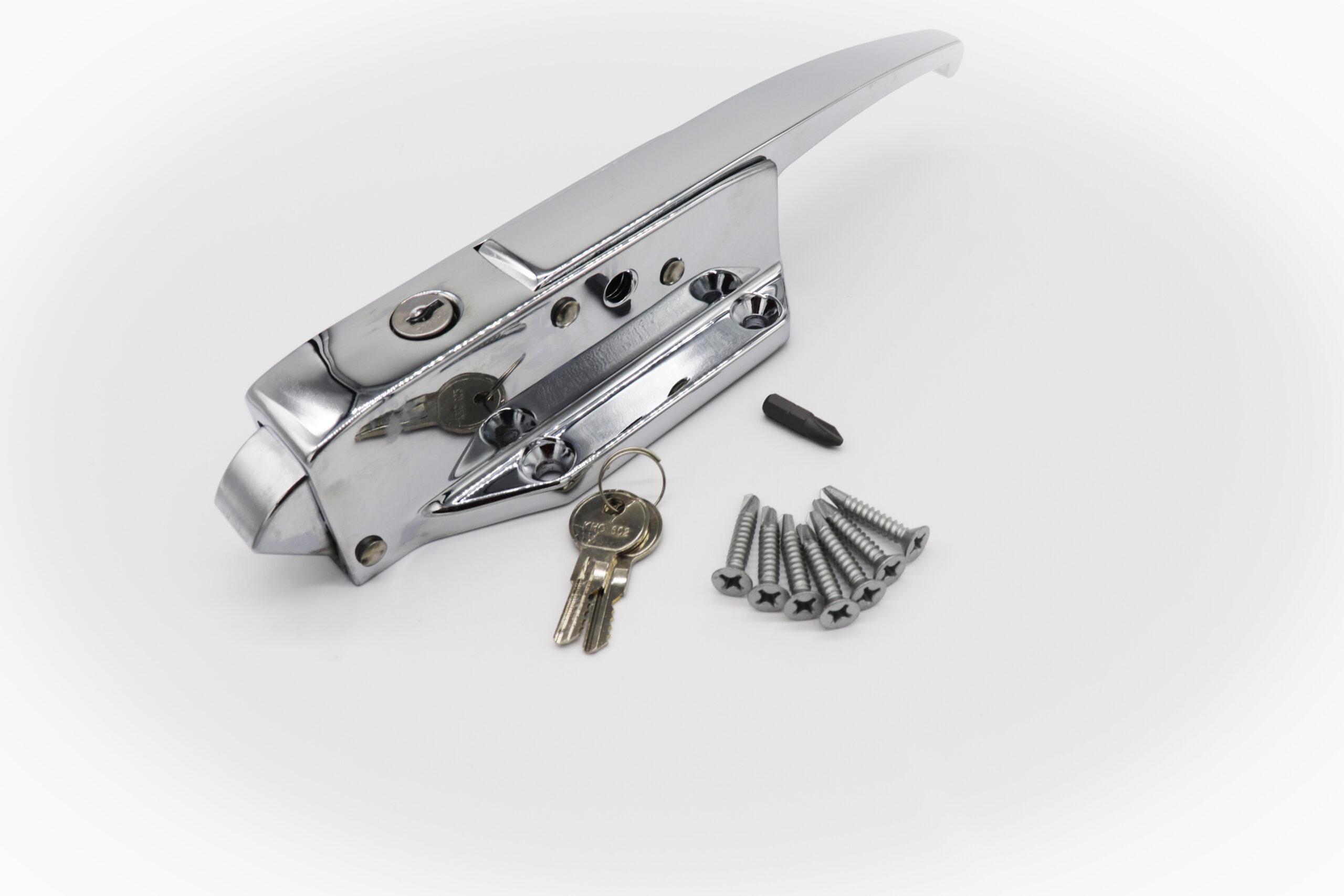 KASON 0077 POLISHED CHROME LOCKING LATCH AND HARDWARE KIT ...