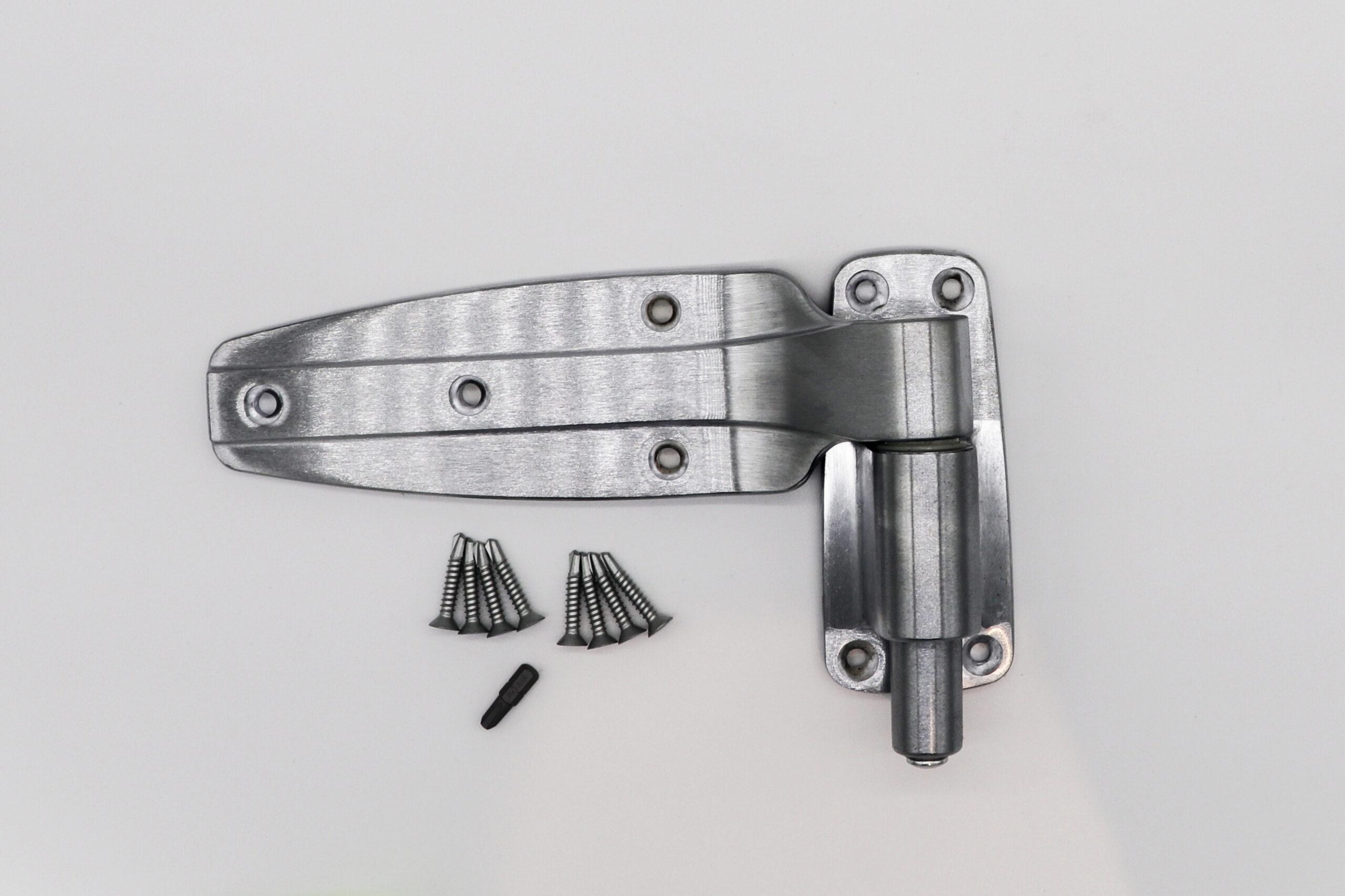 KASON 1248 BRUSHED CHROME SPRING-LOADED HINGE, FLUSH, 1 CT, WITH ...