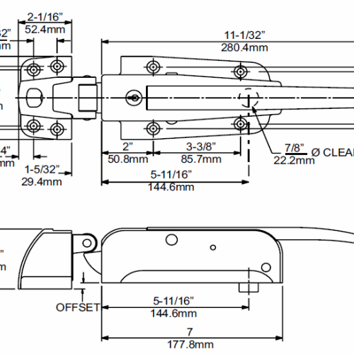 DOOR LATCH - Kason 56 Safeguard